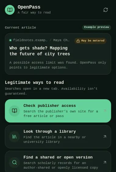 OpenPass Extension