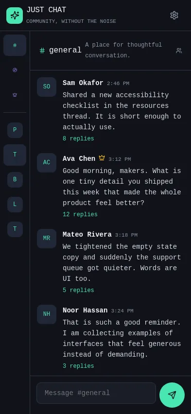 Just Chat Platform