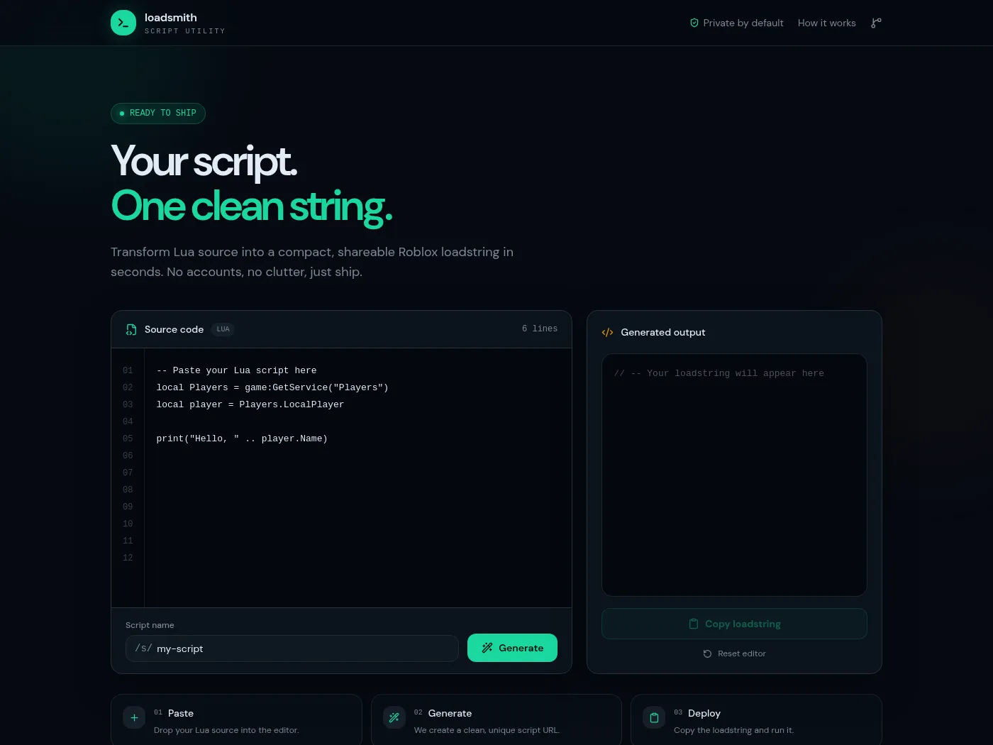 Loadstring Generator
