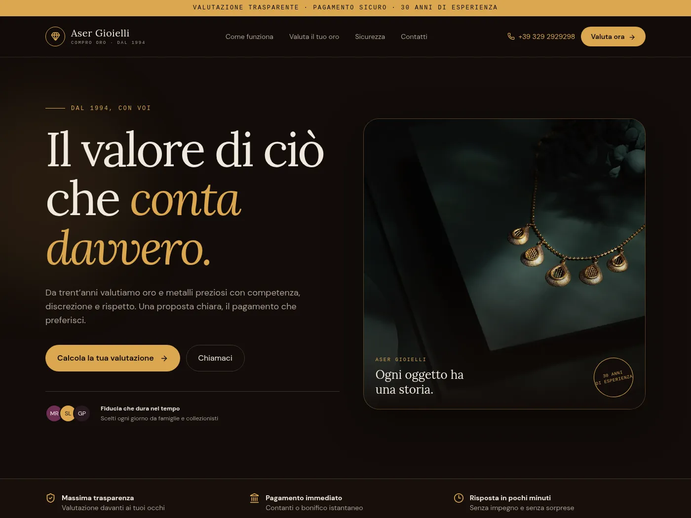 Aser Gioielli Web Portal