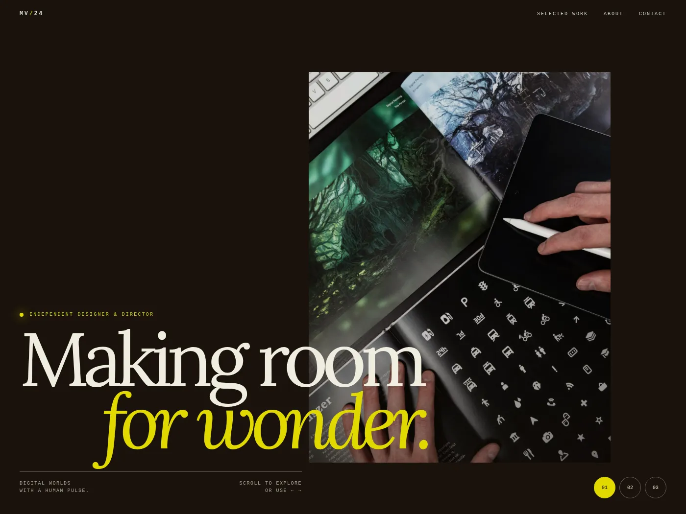 Animated Portfolio Showcase