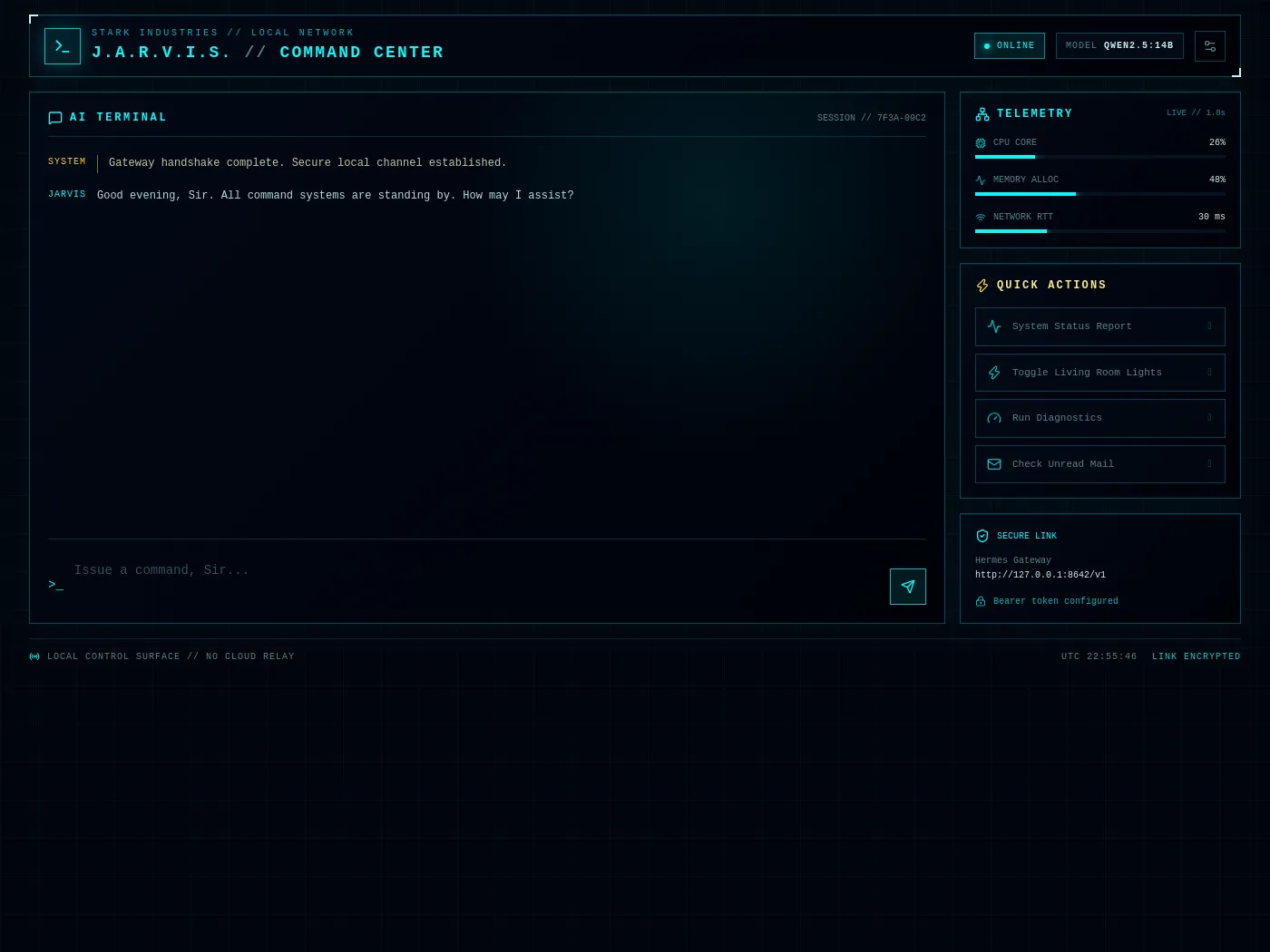 JARVIS Command HUD