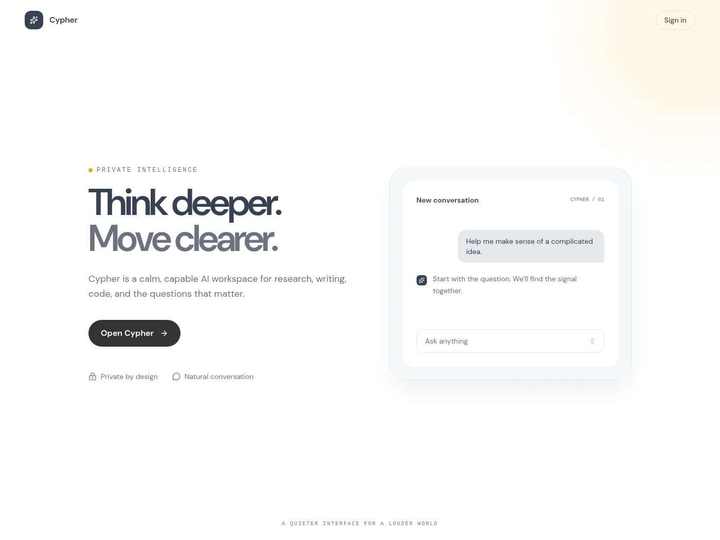 Cypher AI Platform