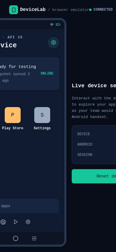 Browser Android Emulator