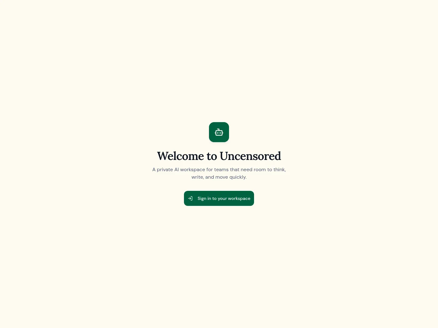 Uncensored Team Chatbot