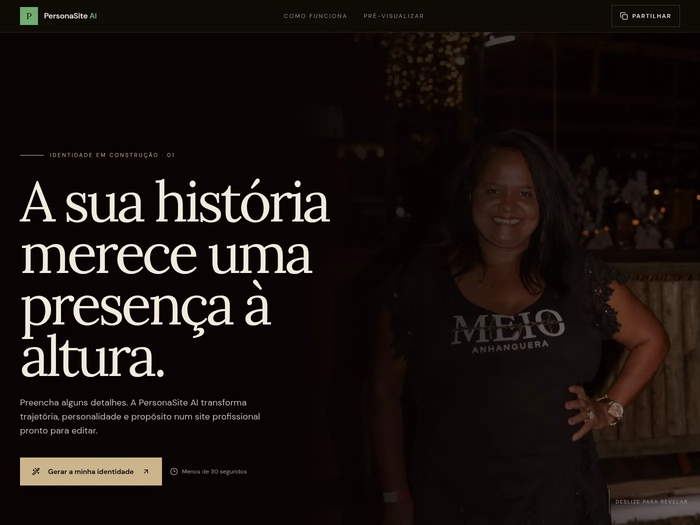 PersonaSite AI Studio