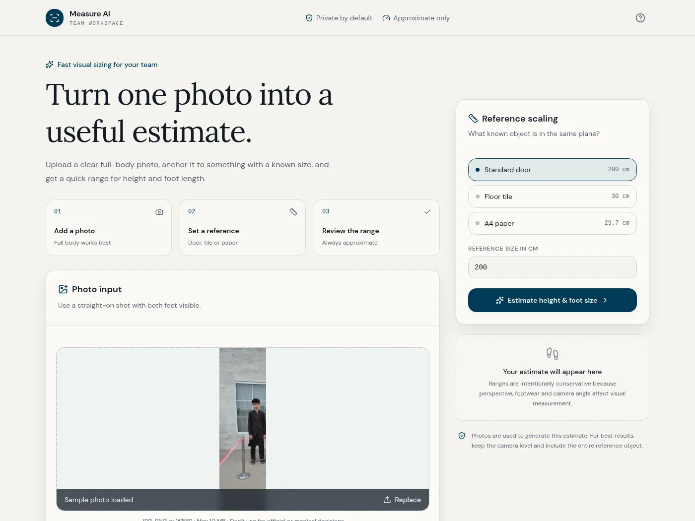 AI Photo Height Sizer