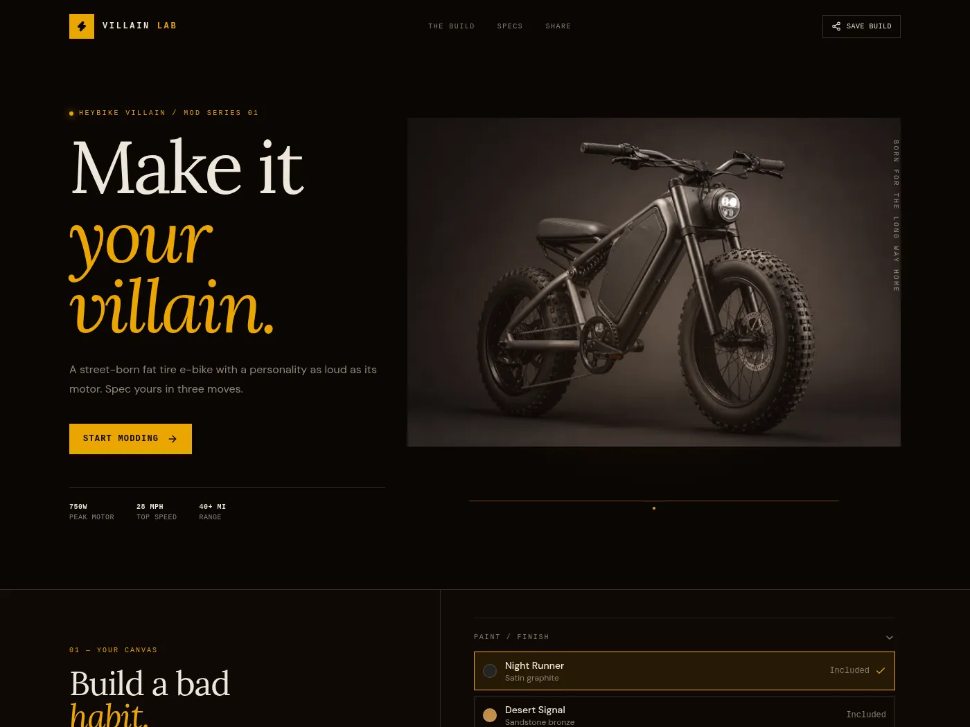 Heybike Villain Modder