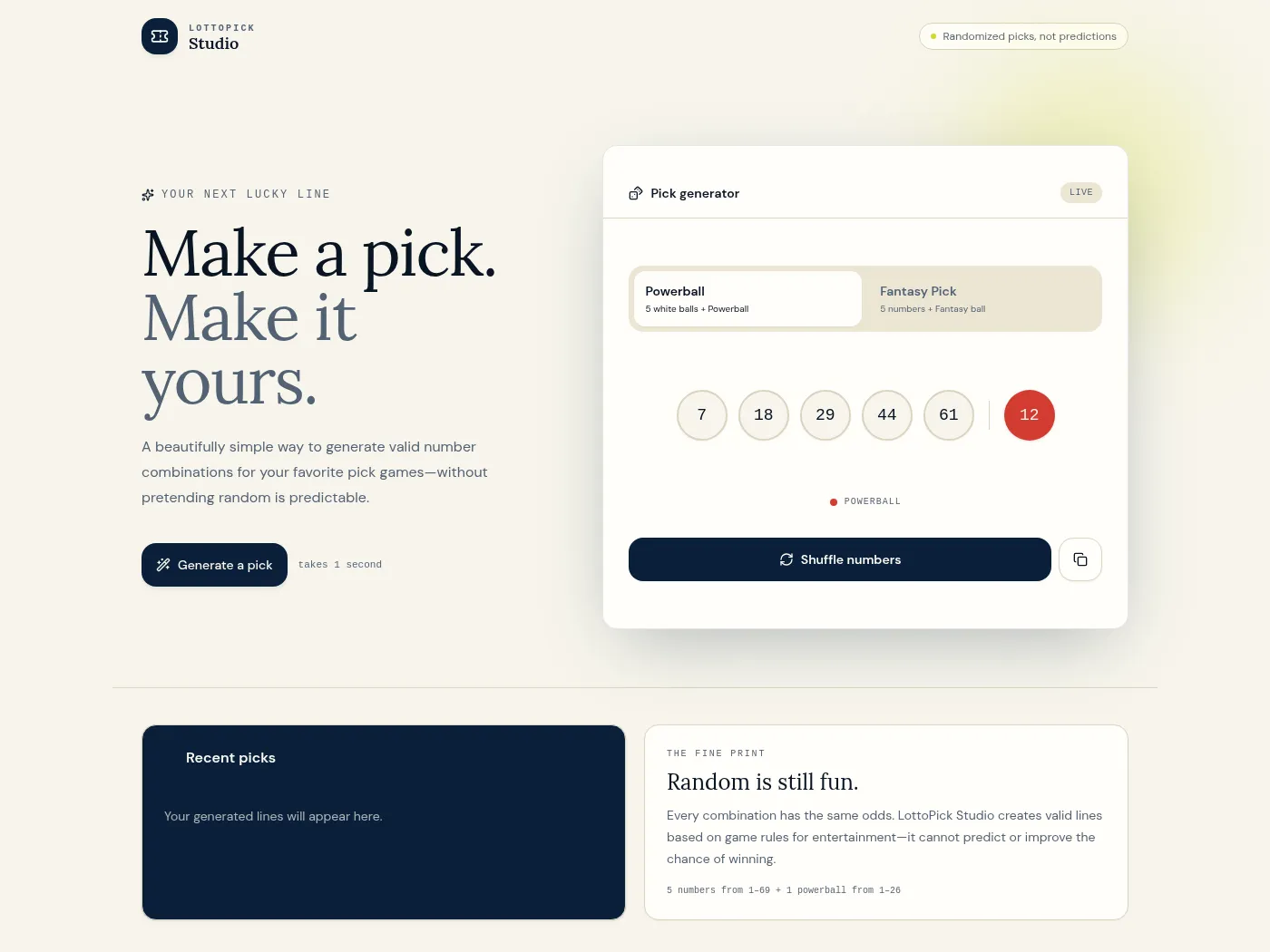 LottoPick Predictor