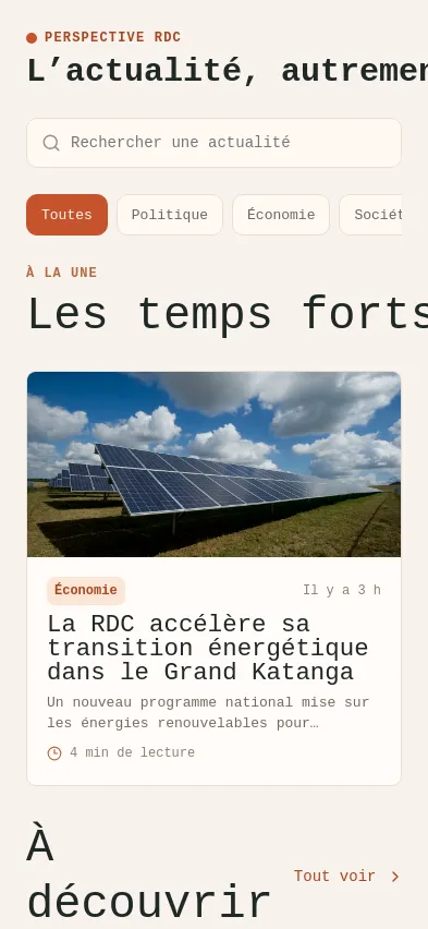 Perspective RDC News App