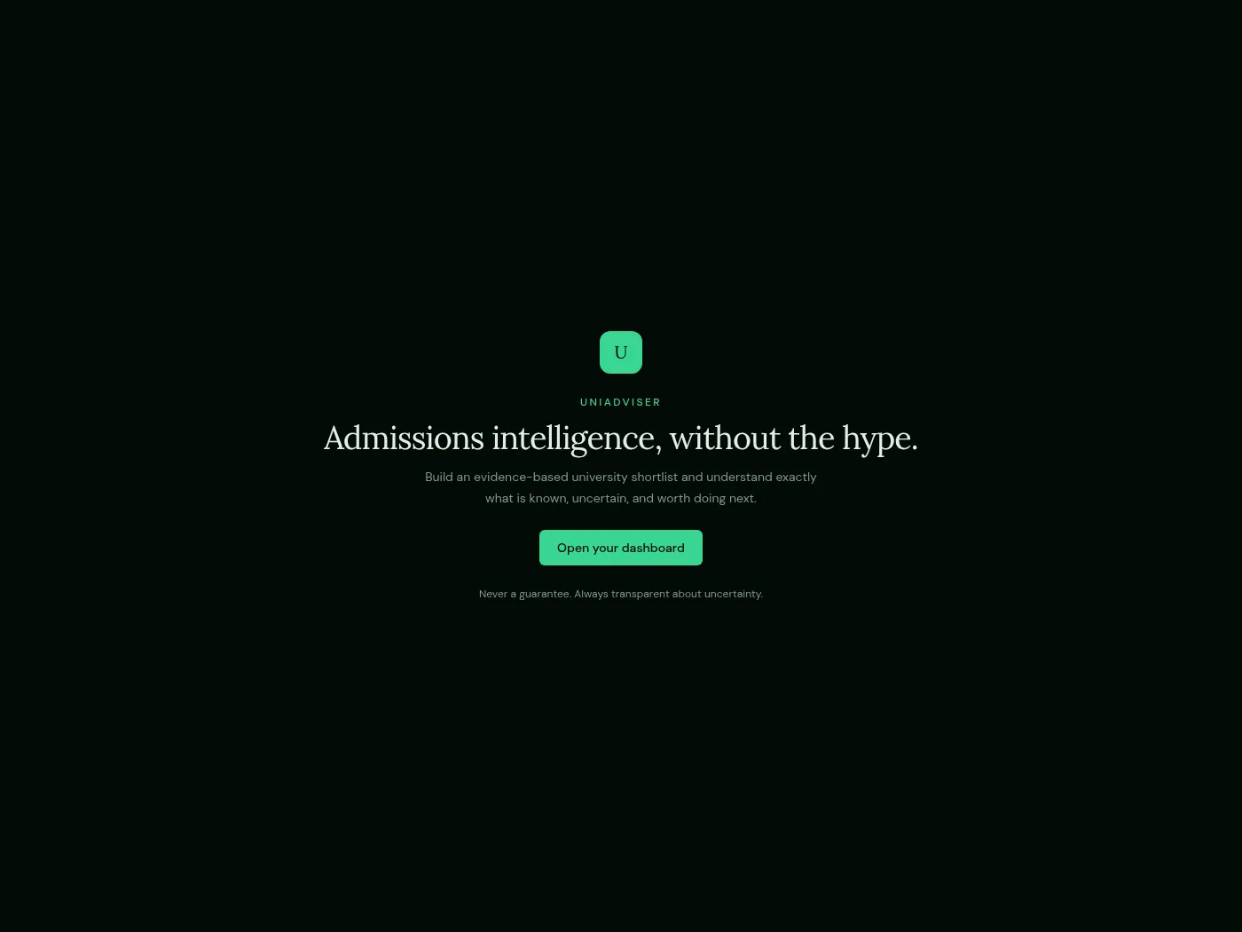 UniAdviser Admissions AI