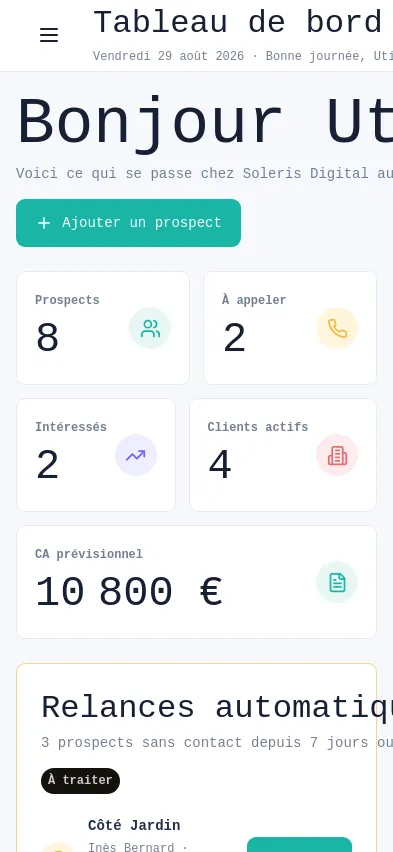 Soleris CRM Mobile
