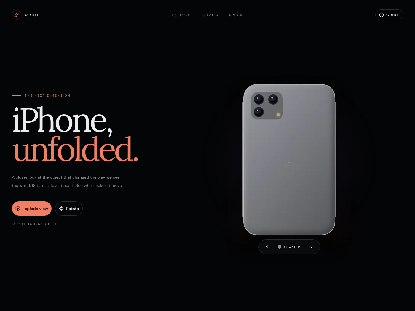 3D iPhone Showcase