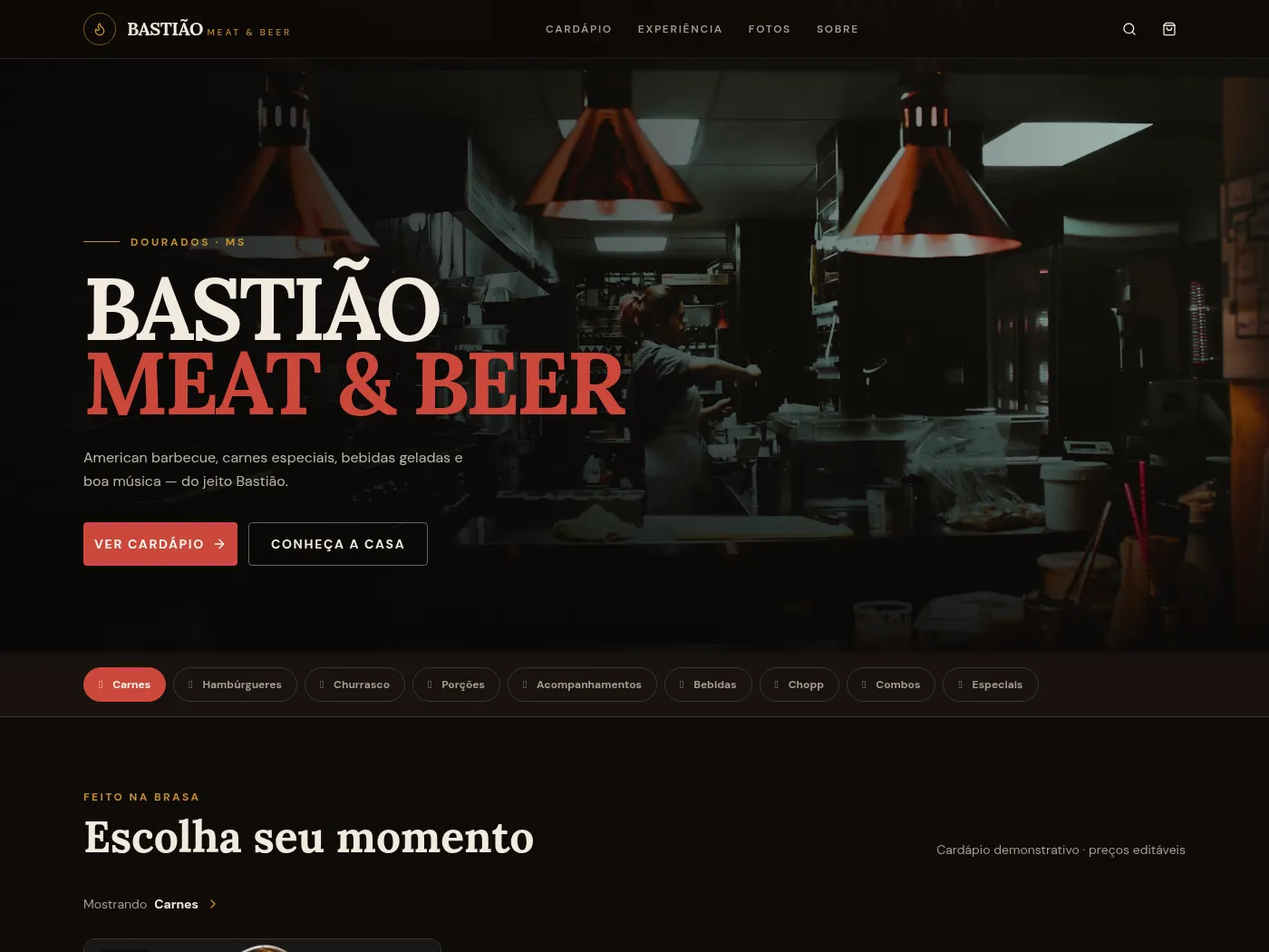 Bastião Meat & Beer App