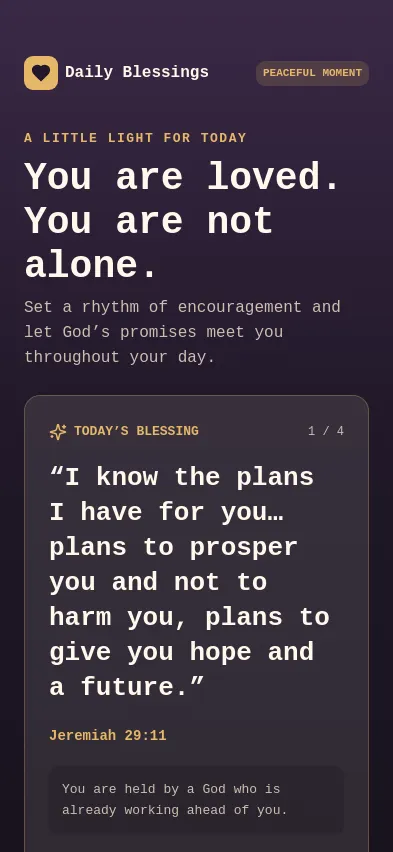 Daily Bible Blessings