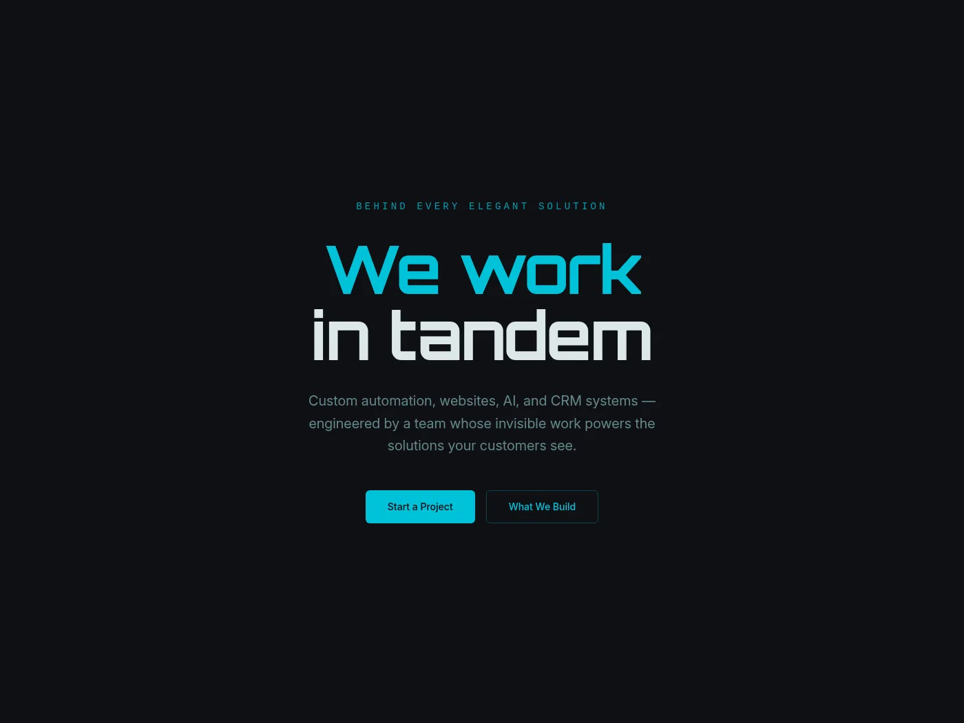 TandemFlowLab Landing