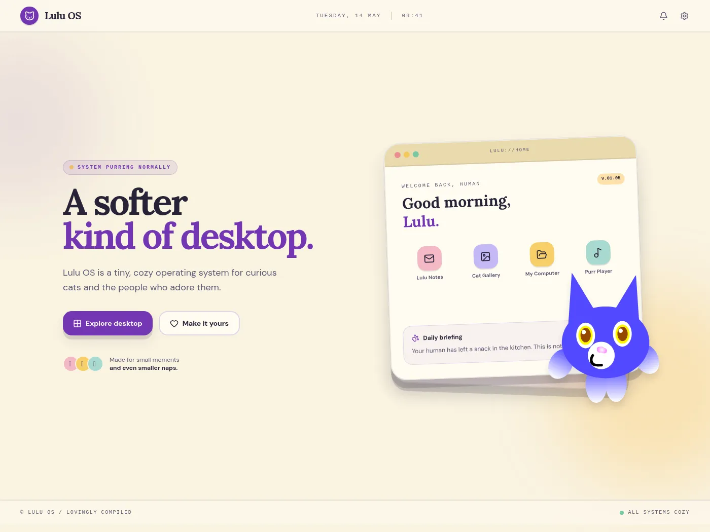 Lulu OS Cat Theme