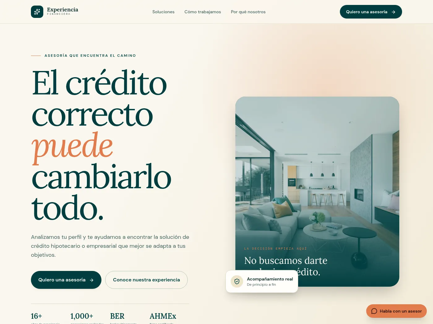 Experiencia Financiera Pro Web