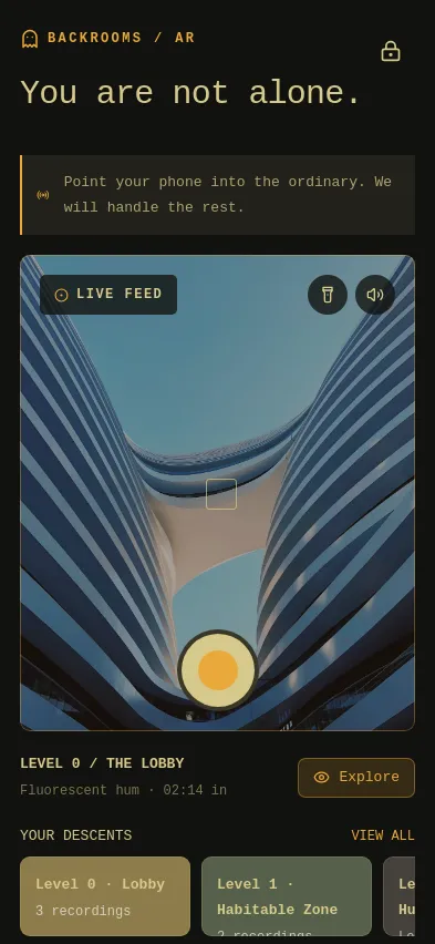Backrooms AR Explorer