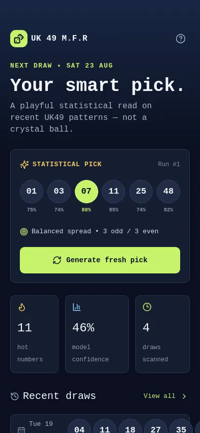 UK49 Predictor