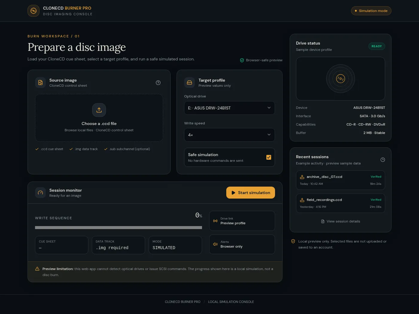 CloneCD Burner Pro