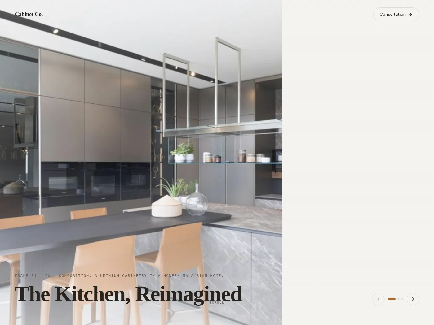 Aluminium Kitchen Cabinets MY