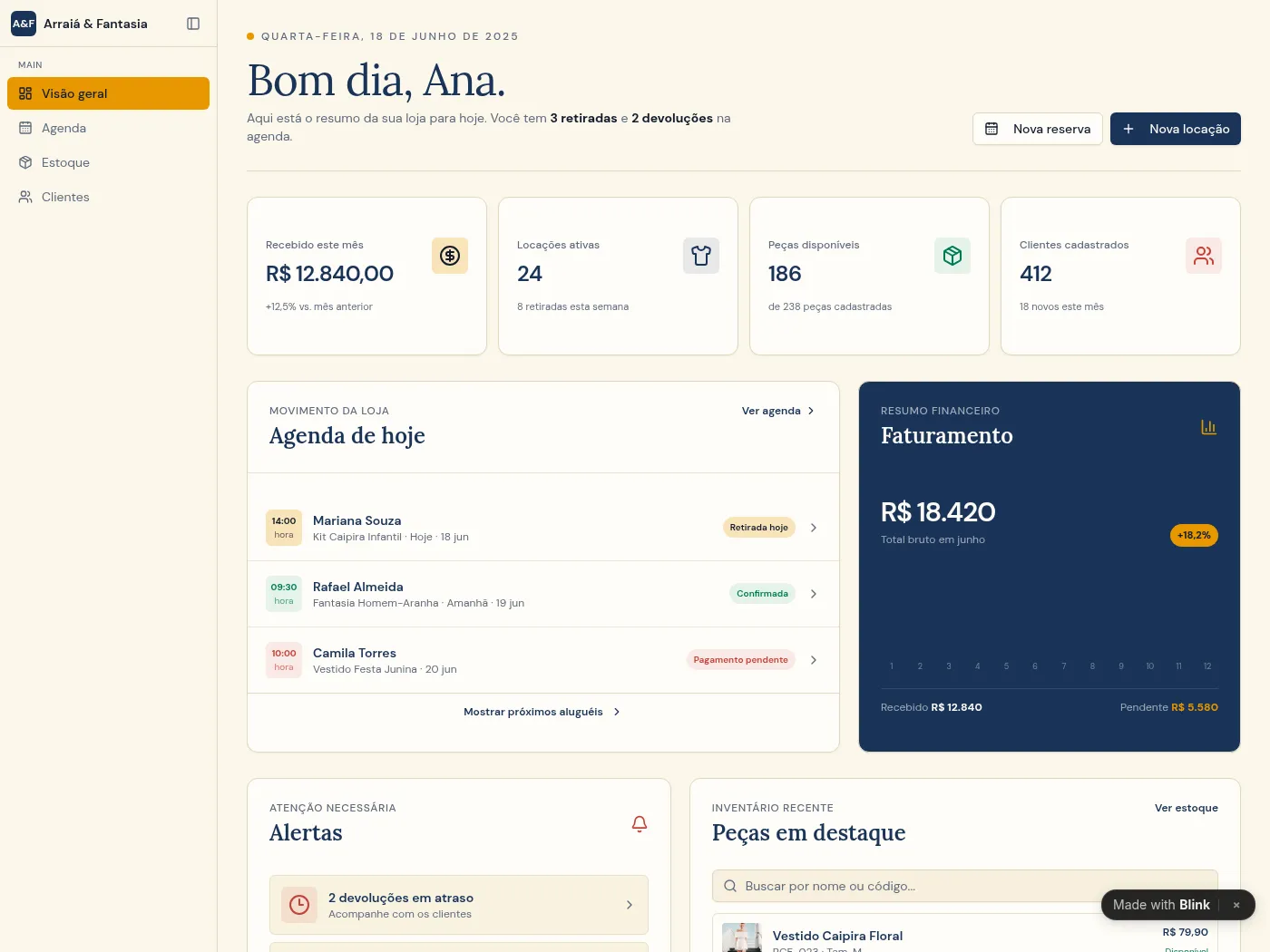 Arraiá & Fantasia Sistema
