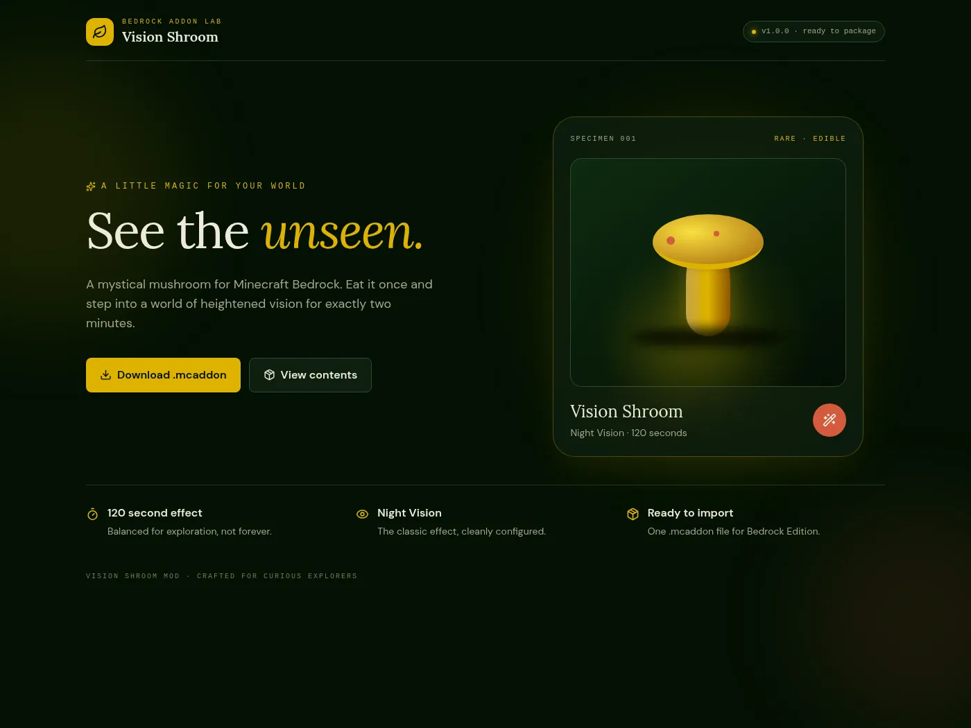 Vision Shroom Mod