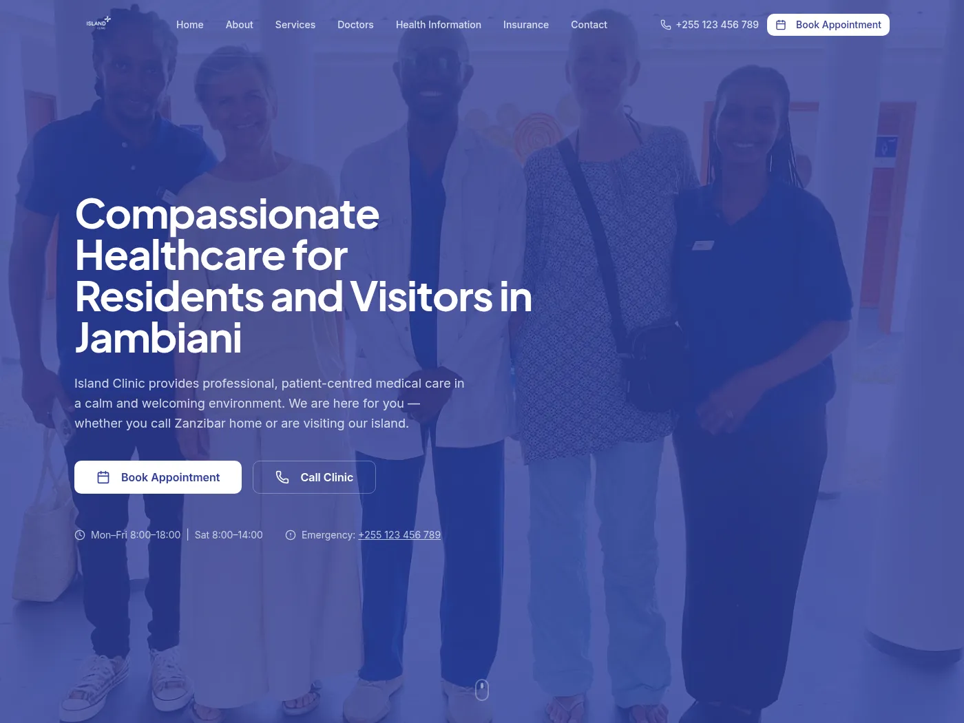 Island Clinic Web Presence