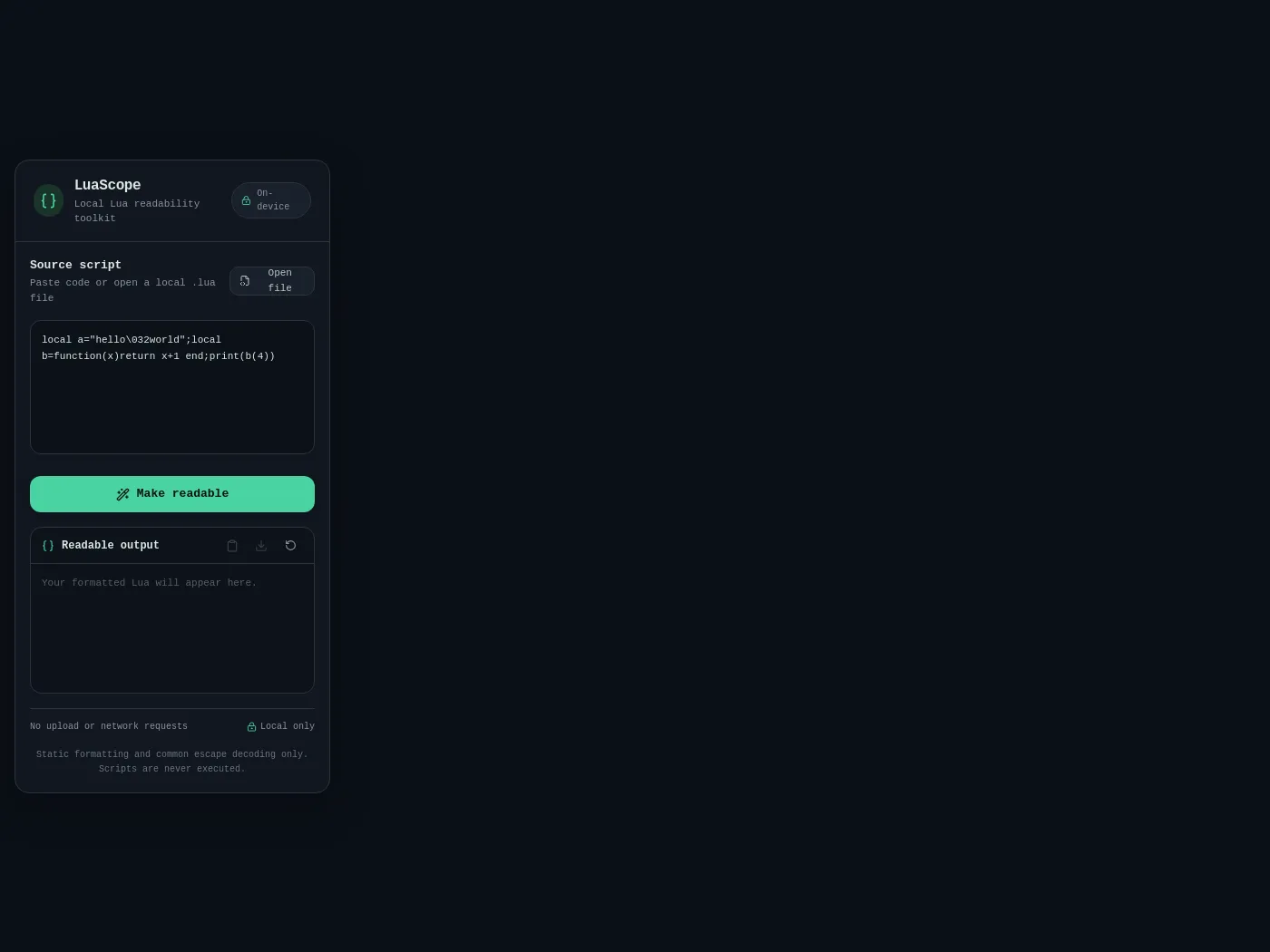Luarmor Deobfuscator Extension