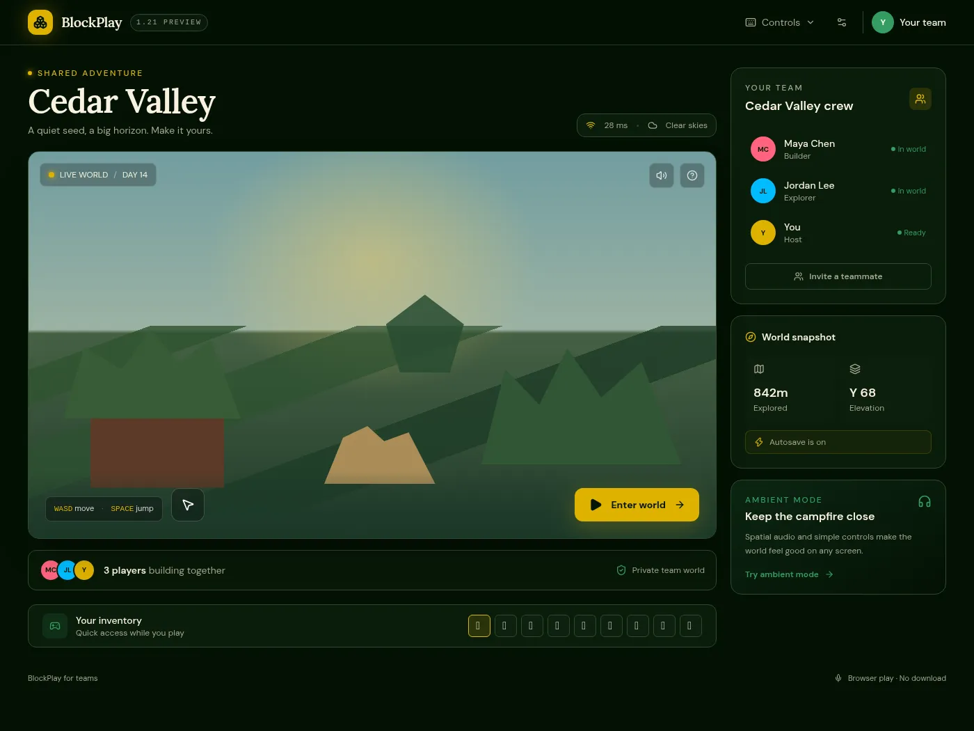 BlockPlay Web Client