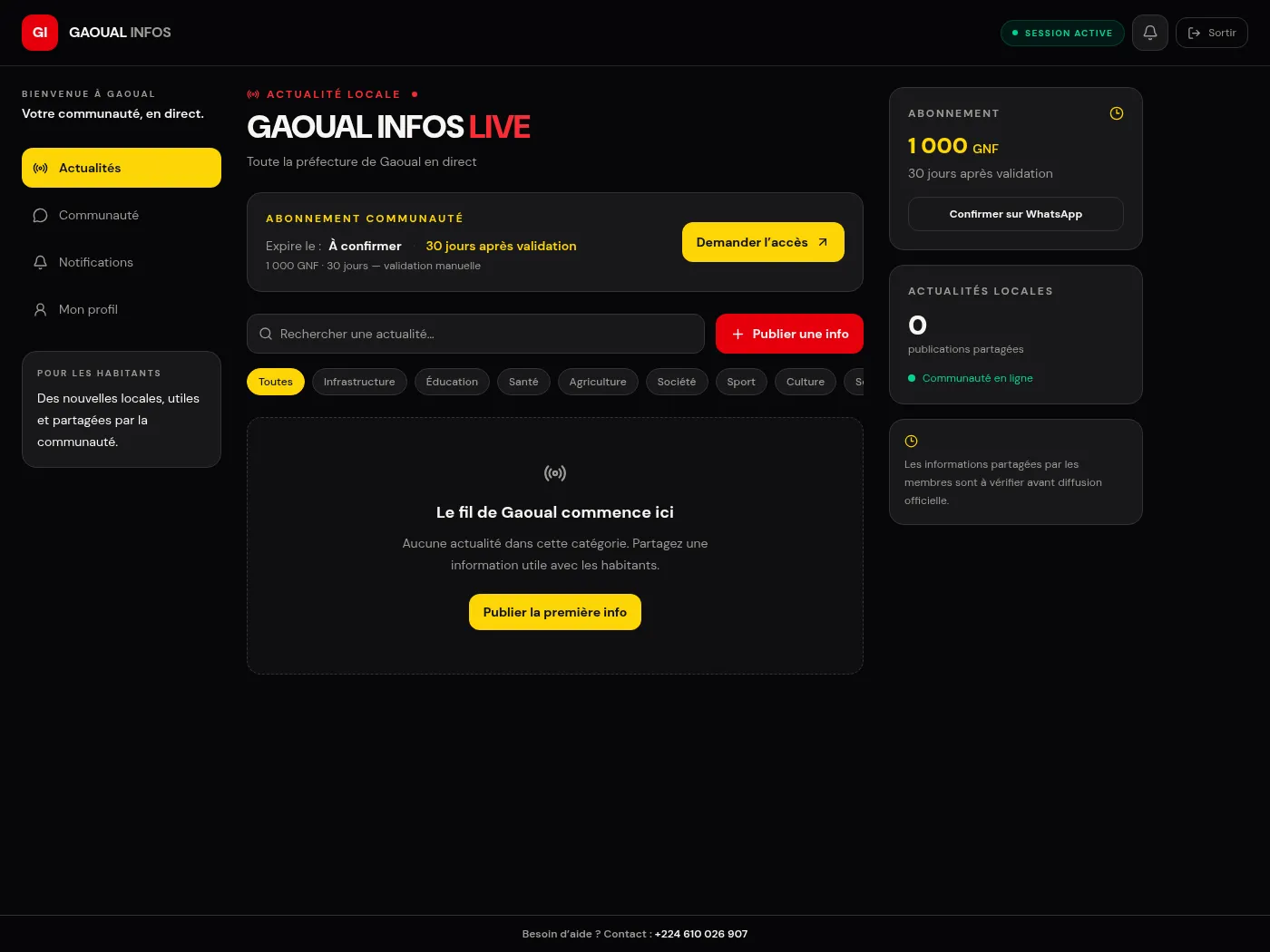 GAOUAL INFOS LIVE