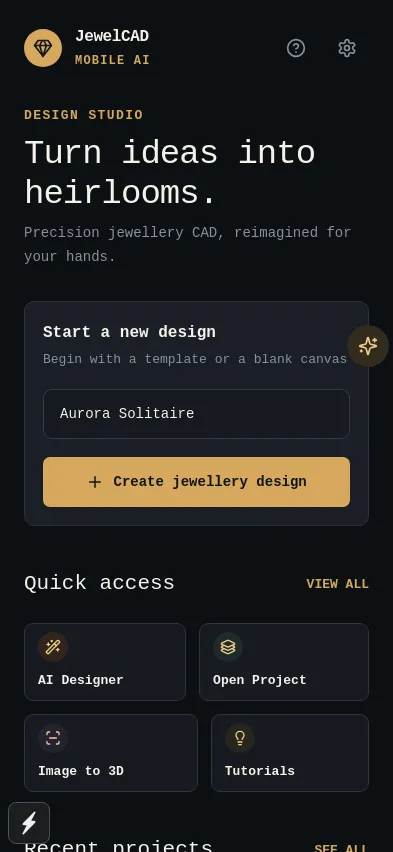 JewelCAD Mobile AI