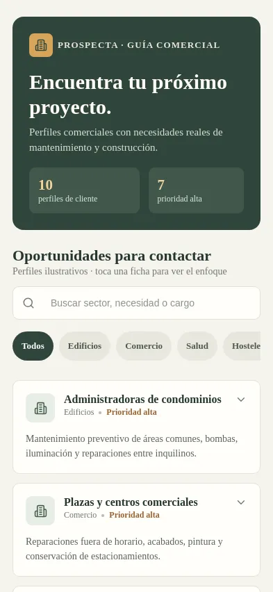 Lista Comercial Prospects