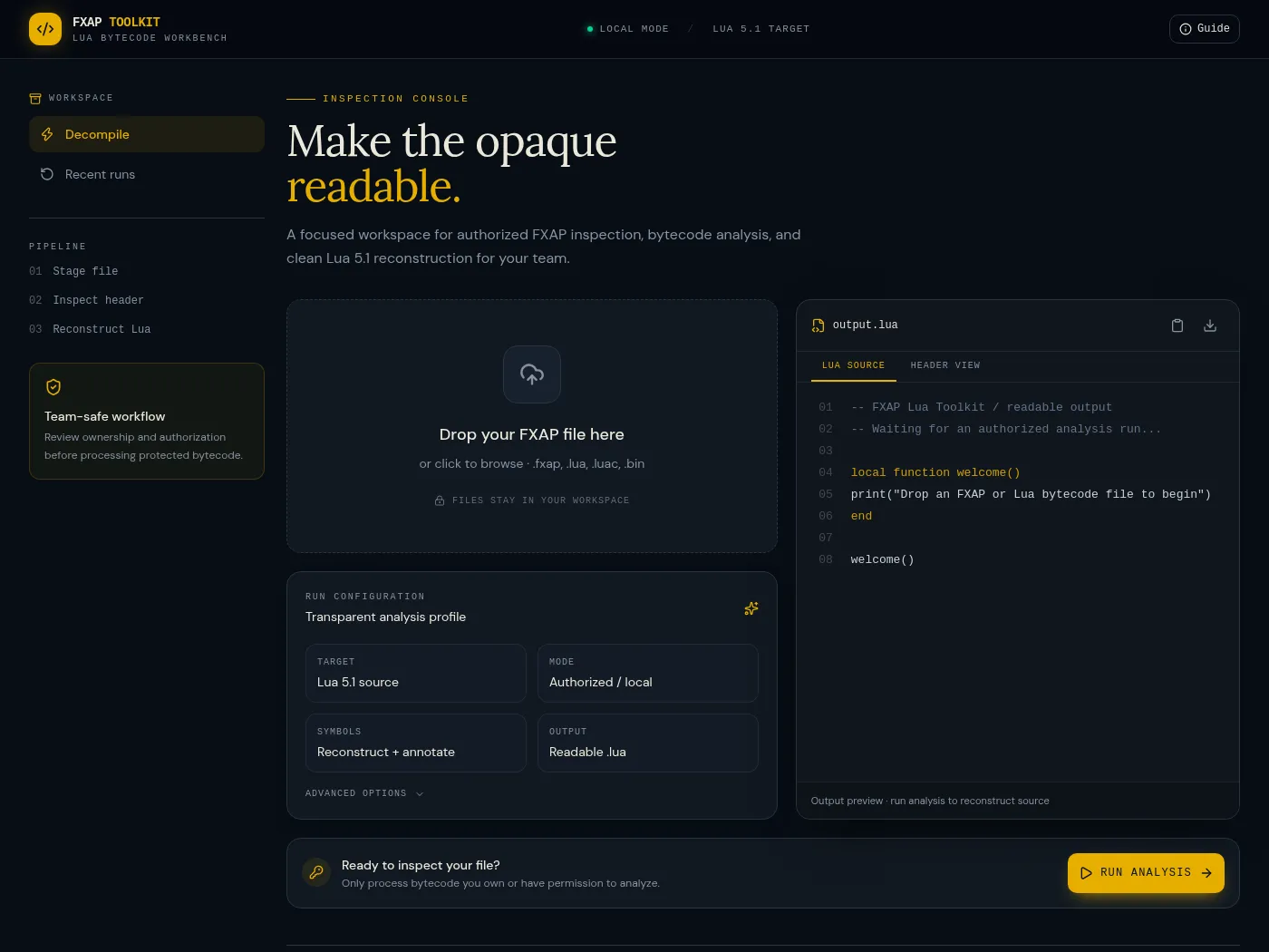 FXAP Lua Decrypt Toolkit