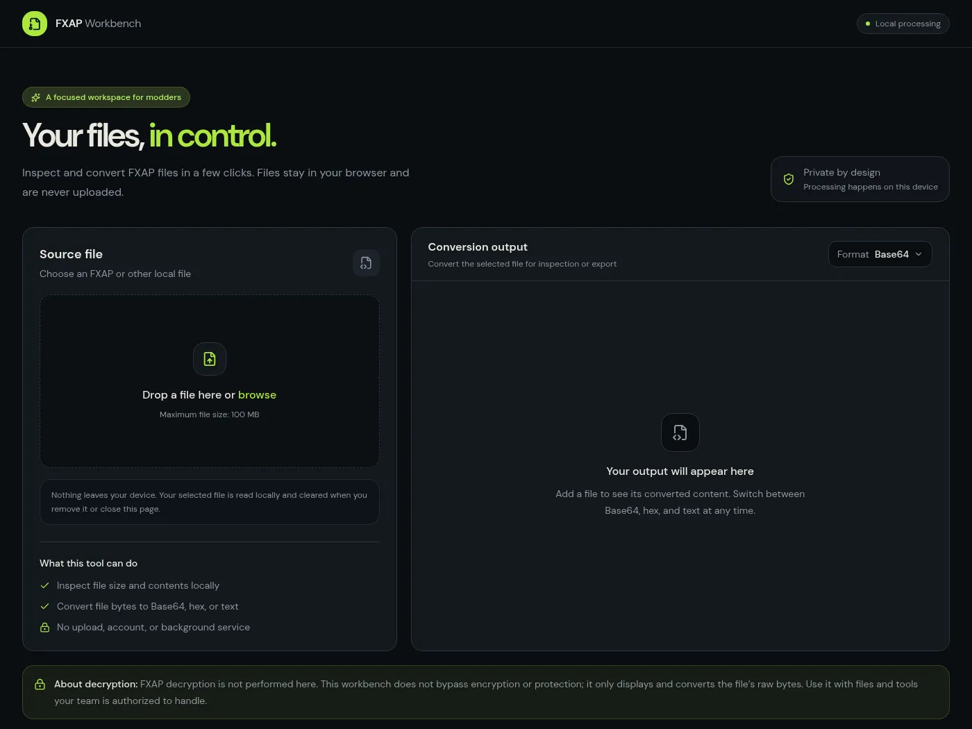FXAP Decryptor Pro