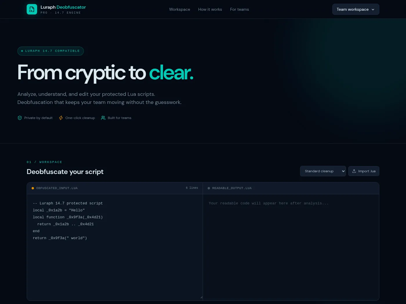 Luraph Deobfuscator Pro
