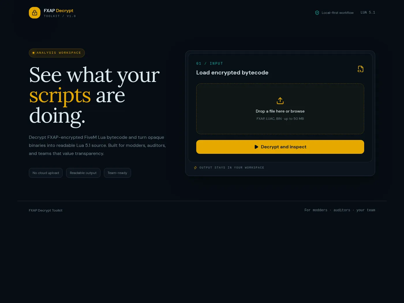 FXAP Decrypt Toolkit