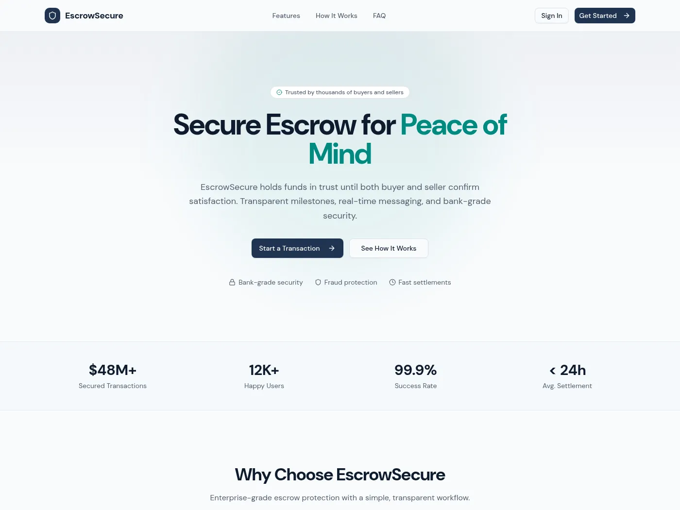 Escrow Secure Web