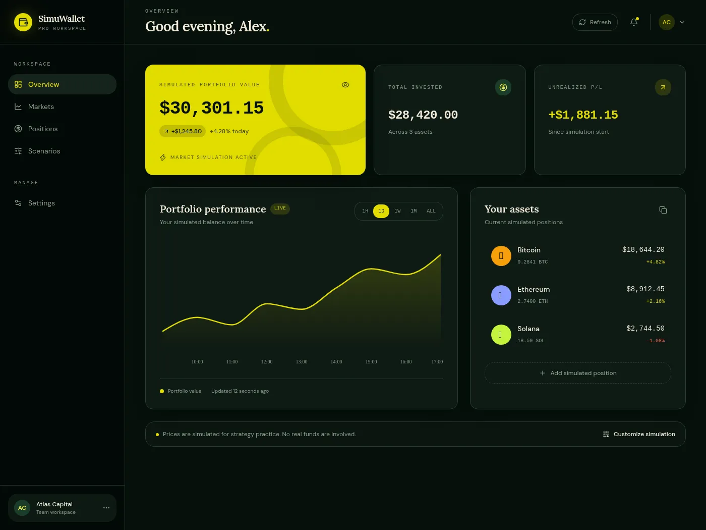 SimuWallet Pro