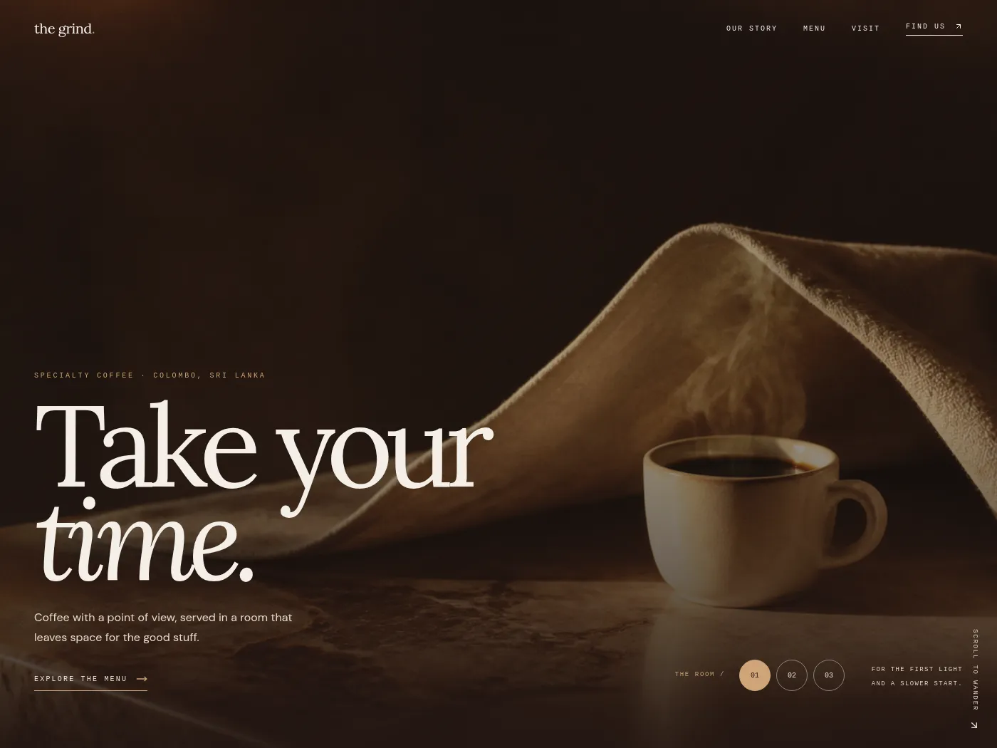 Grind Cafe Website