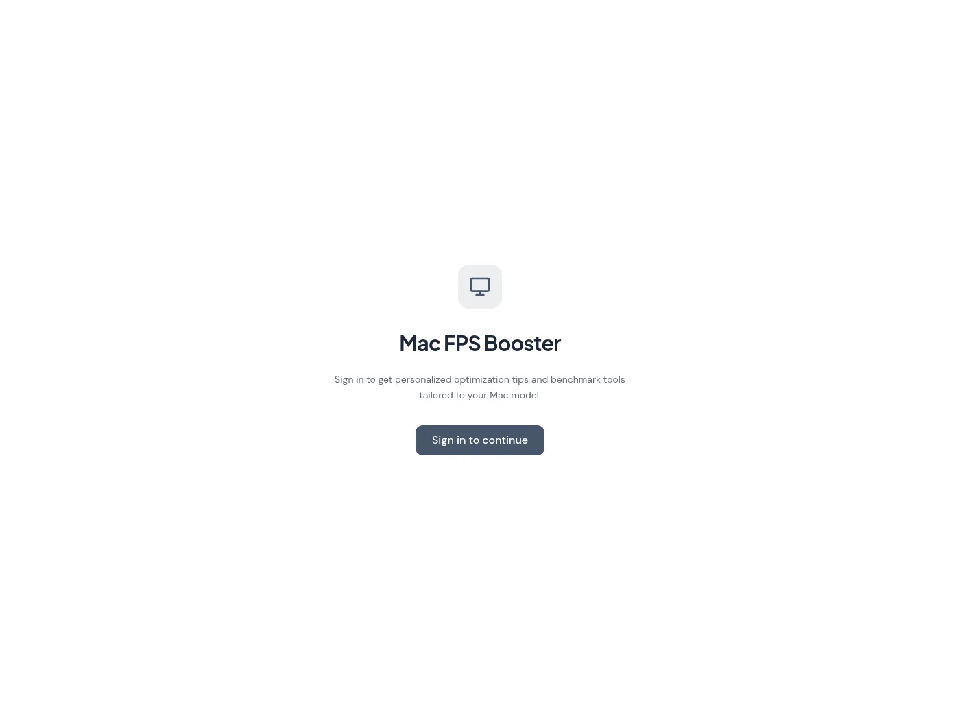Mac FPS Booster