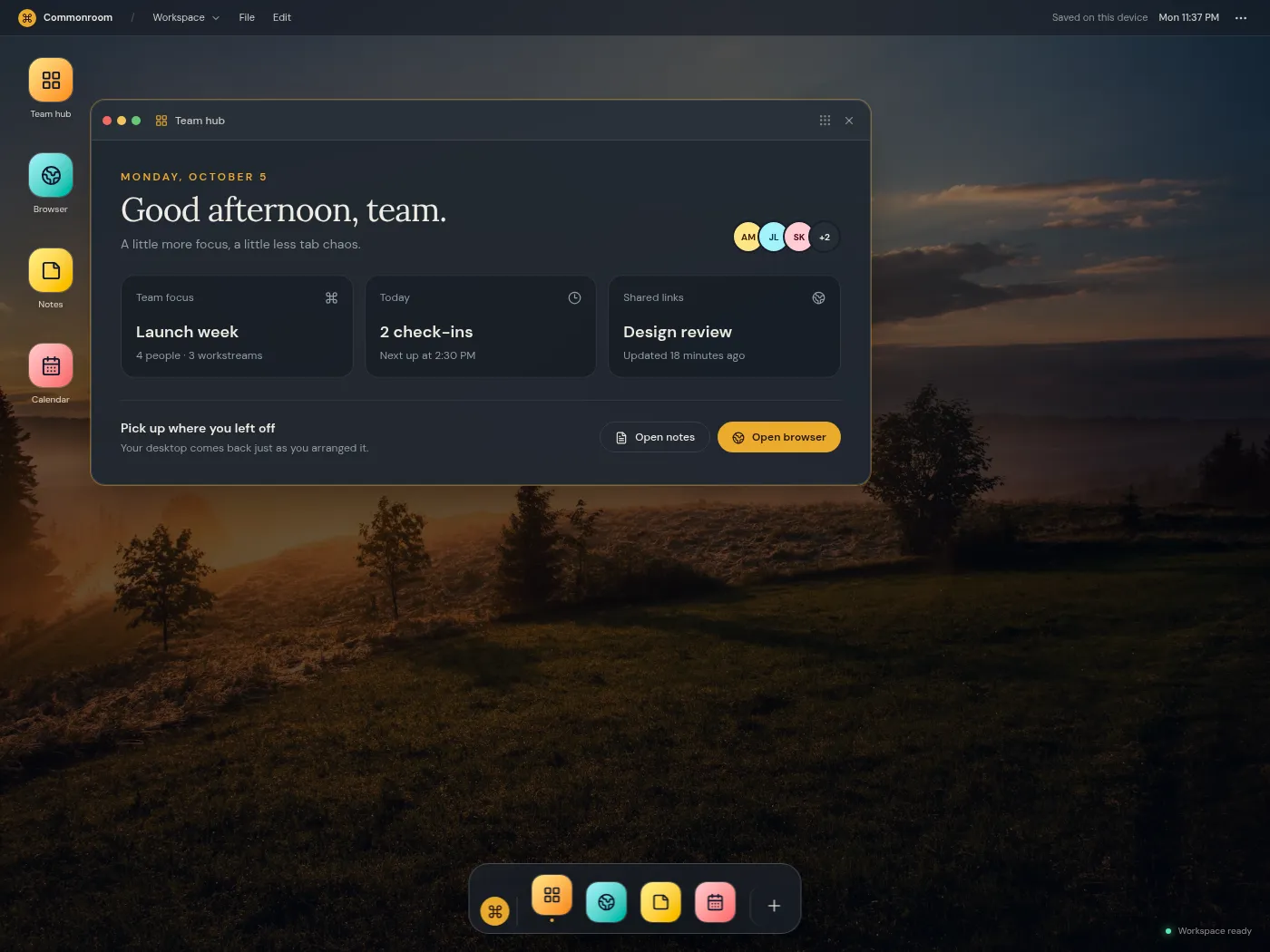 Web Workspace OS