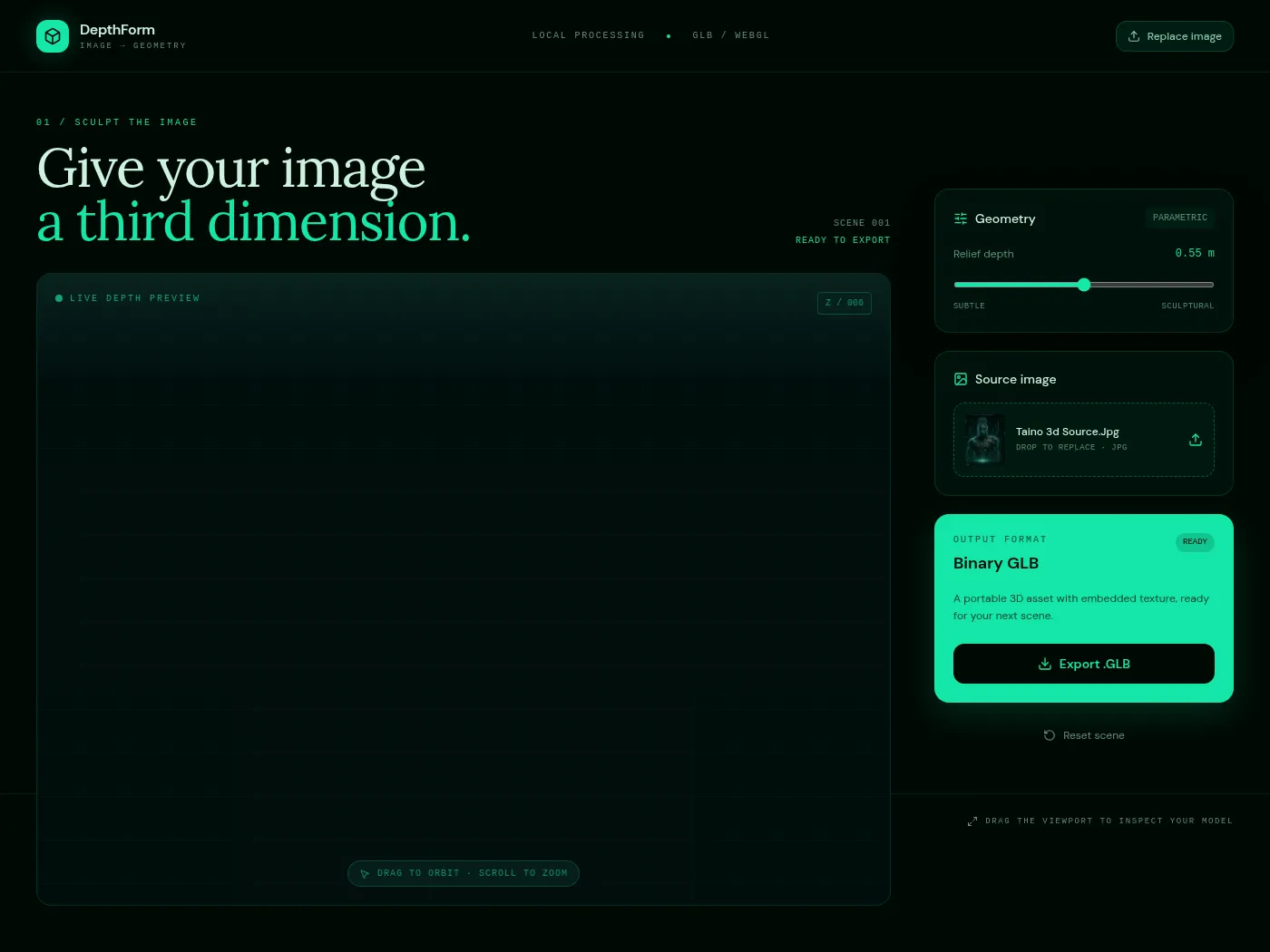 2D to 3D Model Converter
