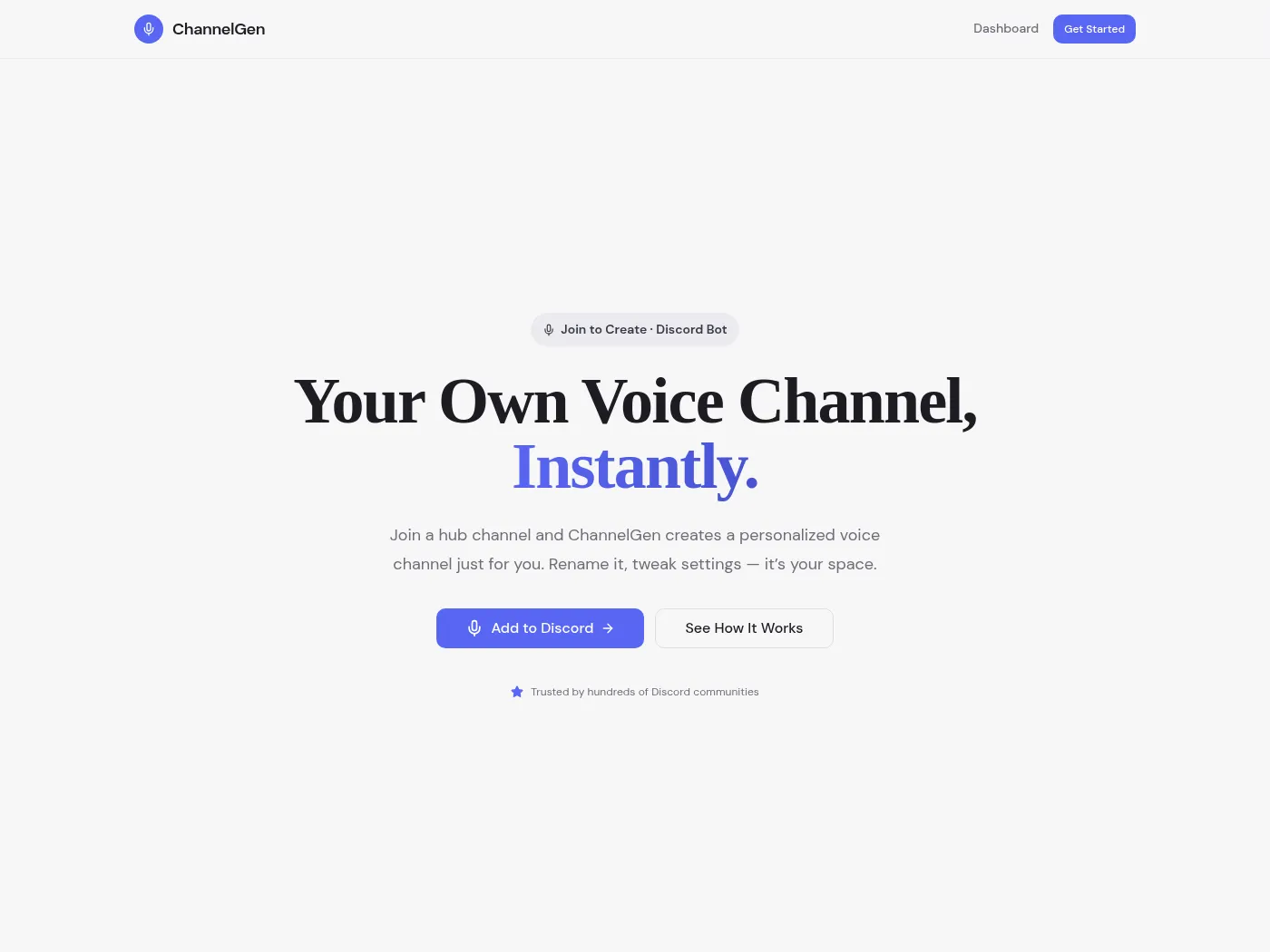 ChannelGen Discord Bot