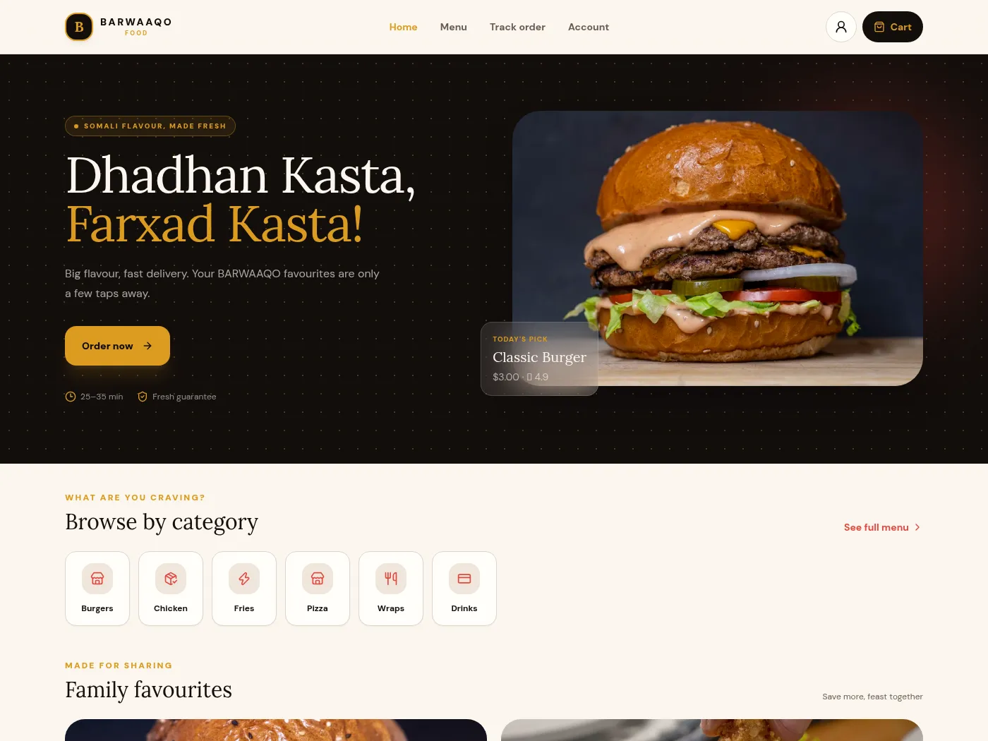 Barwaaqo Food App