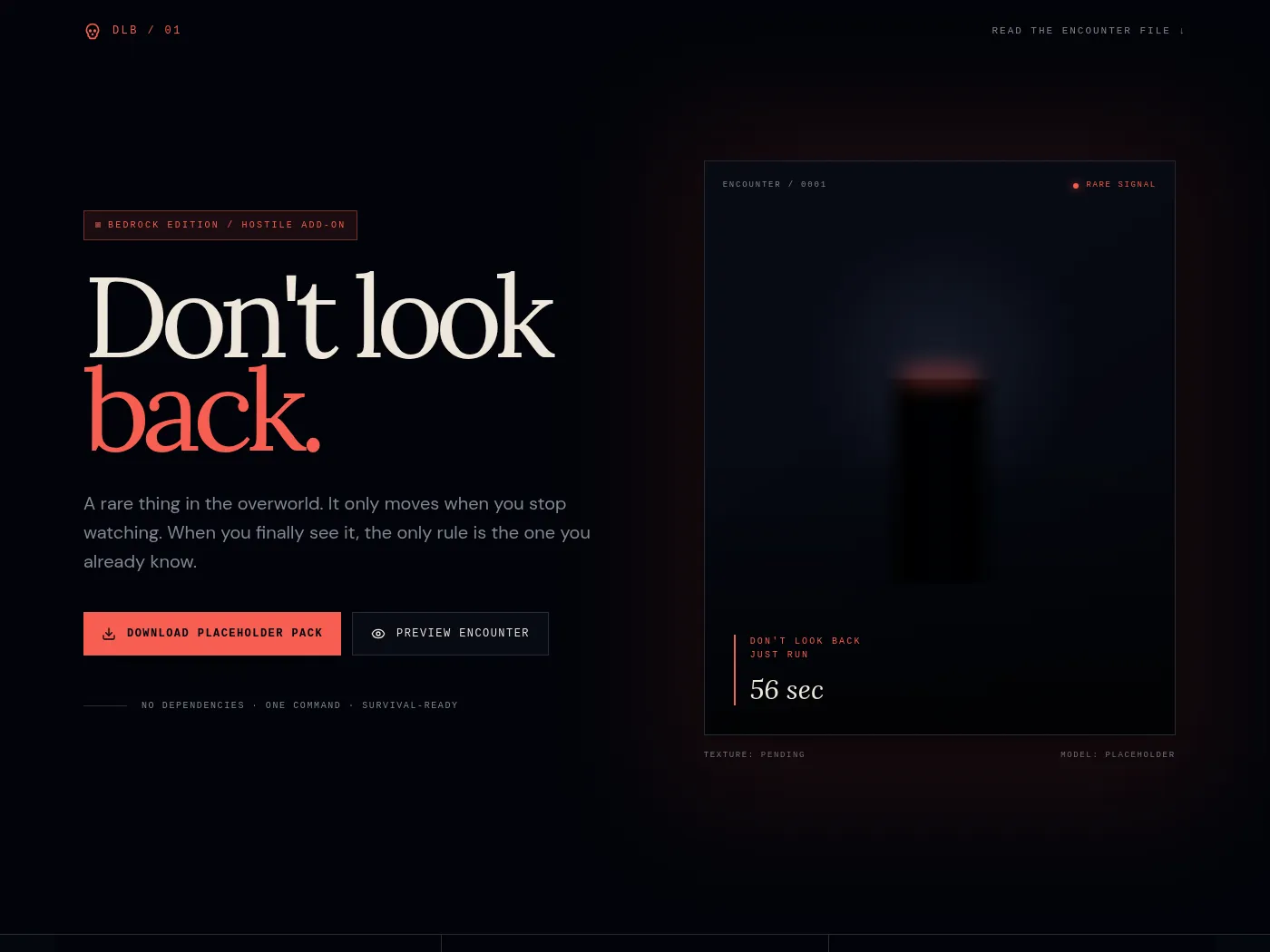 Don't Look Back Mod