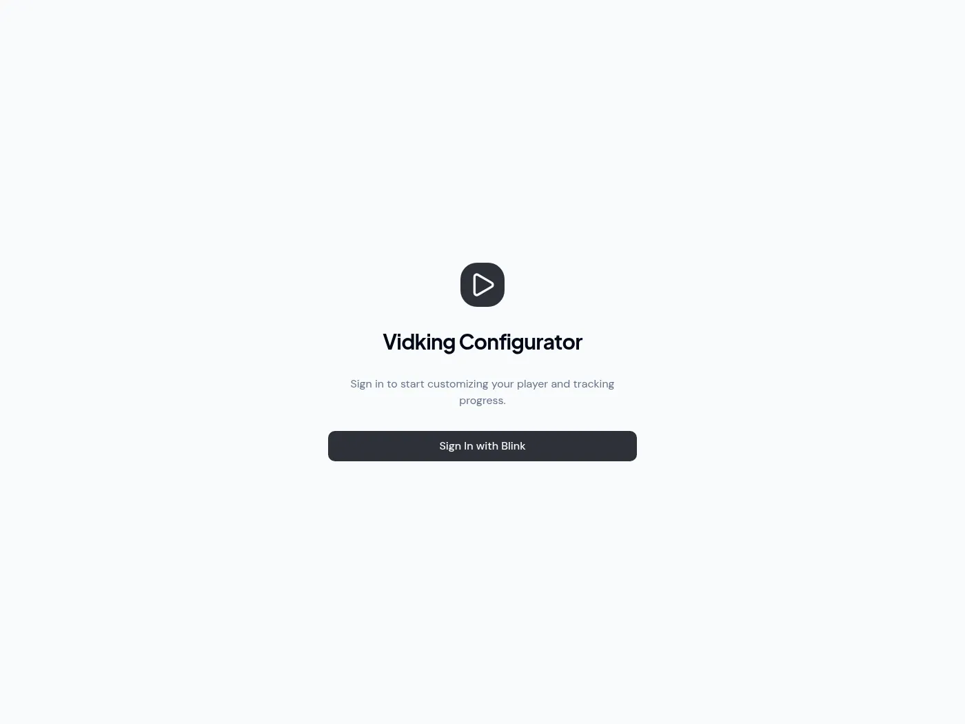 Vidking Player Configurator