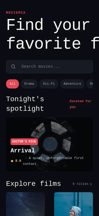 MovieMix Mobile