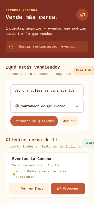 Lechona Peatonal Finder